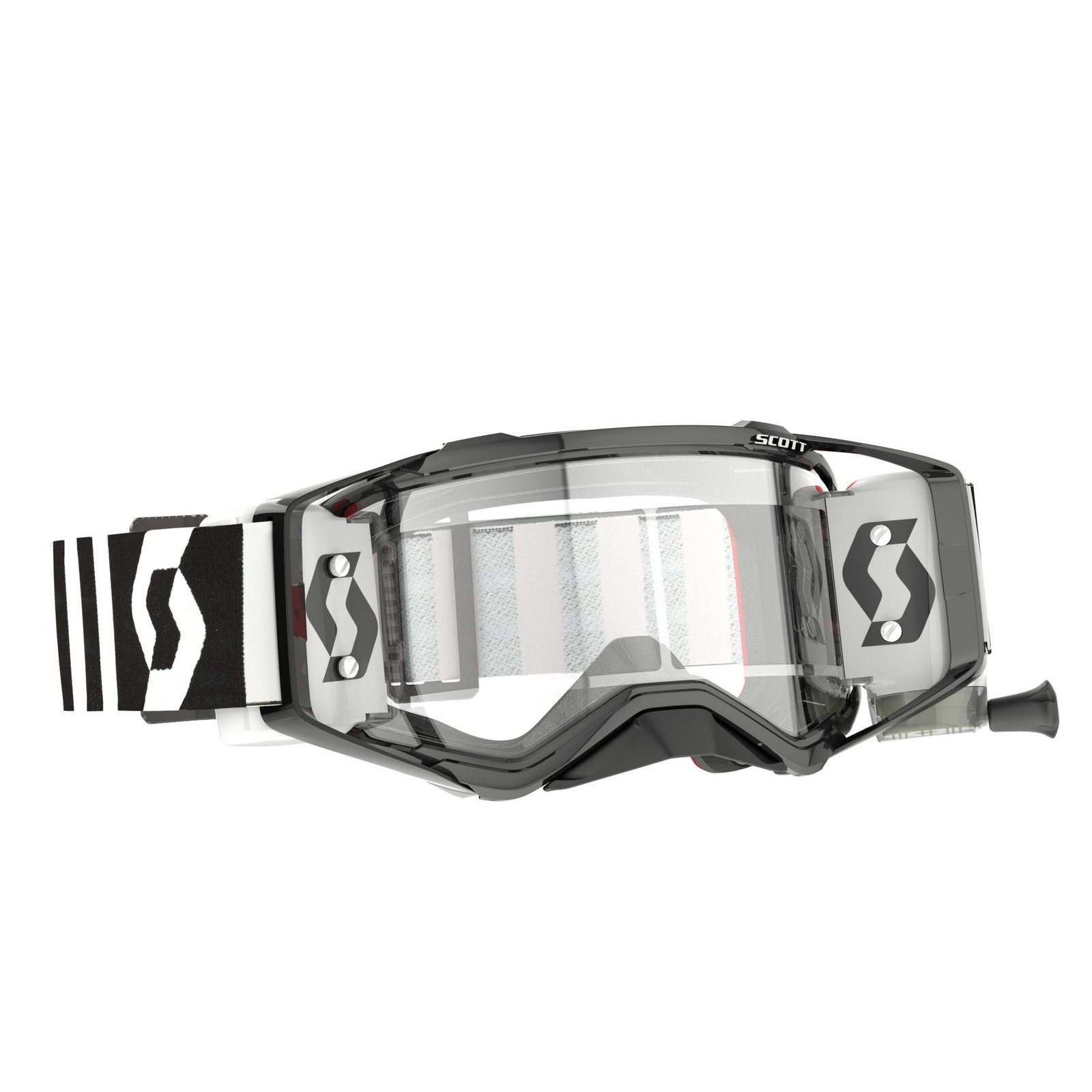 SCOTT PROSPECT WFS GOGGLE Racing Black/White/Clear – hash99motorsports.com